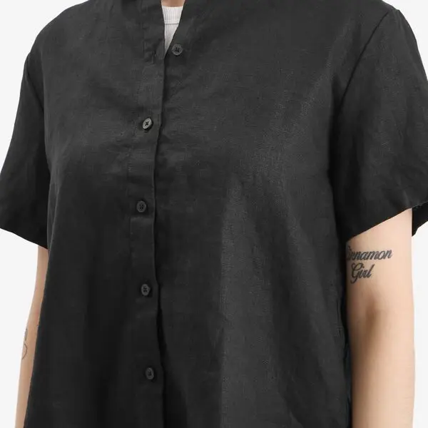 SAMSØE SAMSØE Mina Short Sleeve Linen Shirt