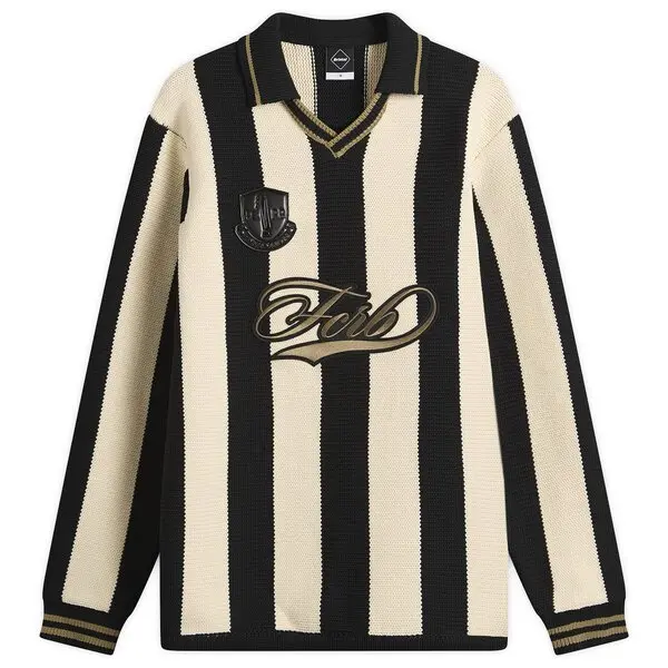 F.C. REAL BRISTOL Stripe Knit Football Shirt