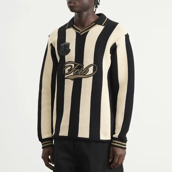 F.C. REAL BRISTOL Stripe Knit Football Shirt
