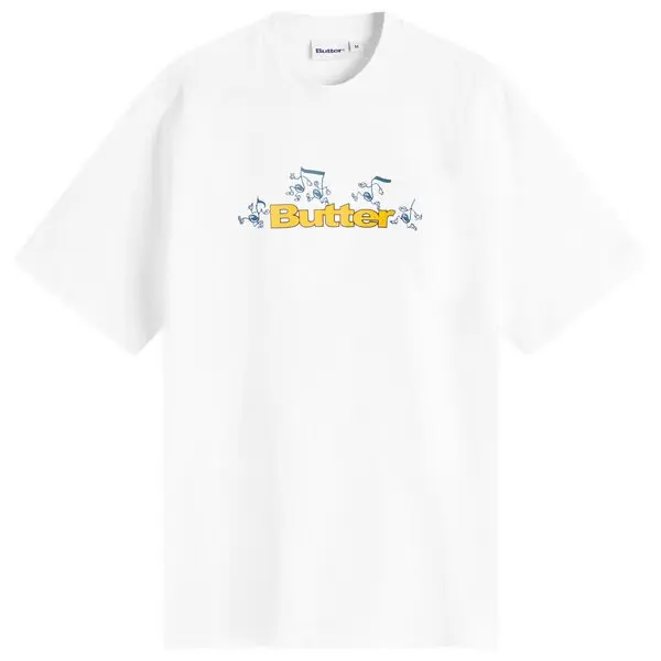 BUTTER GOODS Tempo Logo T-shirt - White