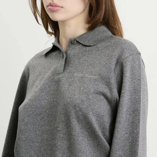 SAMSØE SAMSØE Sadory Long Sleeve Polo Top