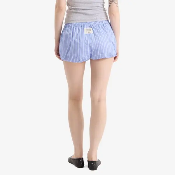 Acne Studios Striped Cotton Casual Shorts