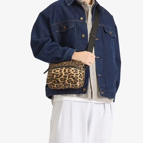 New Era Leopard Canvas Cross-body Bag