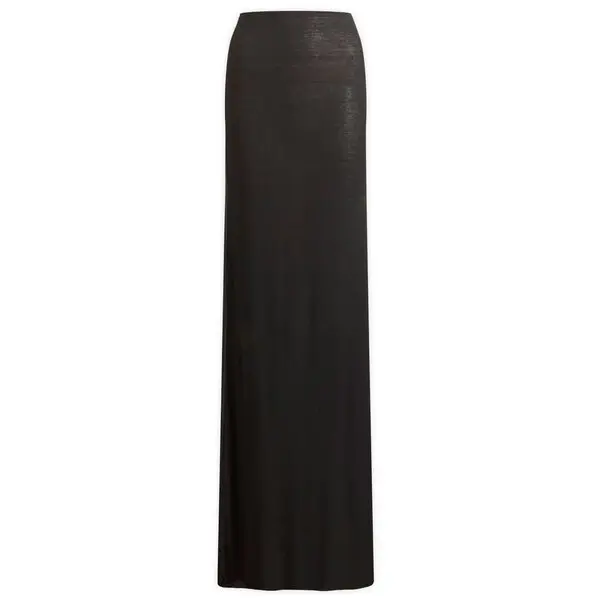 SKIMS Sheer Modal Long Skirt - Onyx