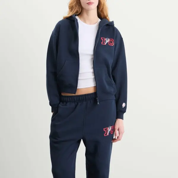 ICECREAM Cone Cropped Zip-up Hoodie