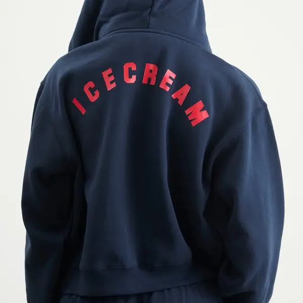 ICECREAM Cone Cropped Zip-up Hoodie