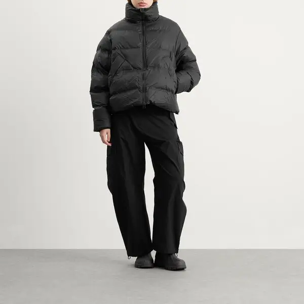 KASSL EDITIONS X Tretorn Hybrid Shelter Short Padded Jacket - Black