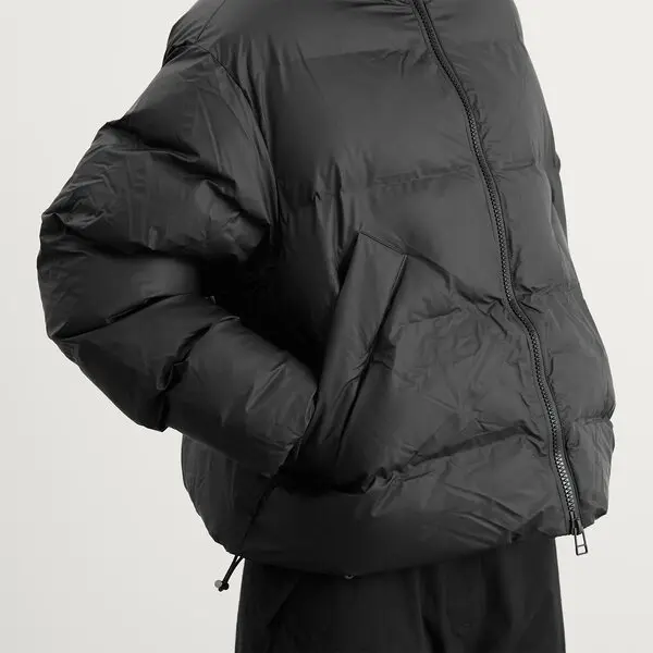 KASSL EDITIONS X Tretorn Hybrid Shelter Short Padded Jacket - Black