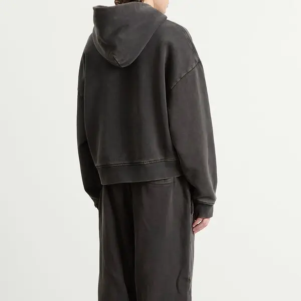 ENTIRE STUDIOS Thermal Waffle Hoodie - Washedblack