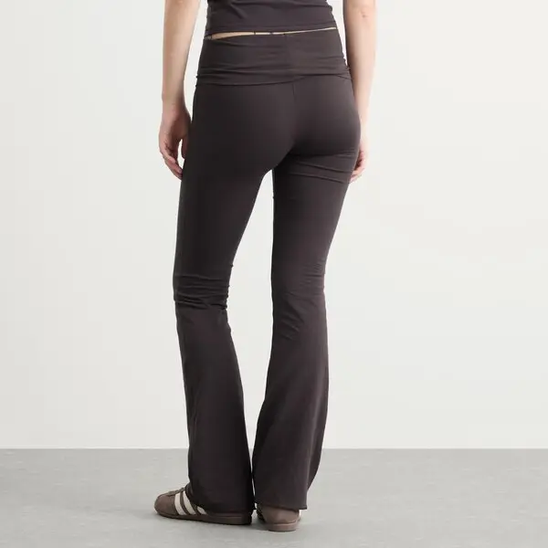 SKIMS Cotton Jersey Foldover Pant - Iron