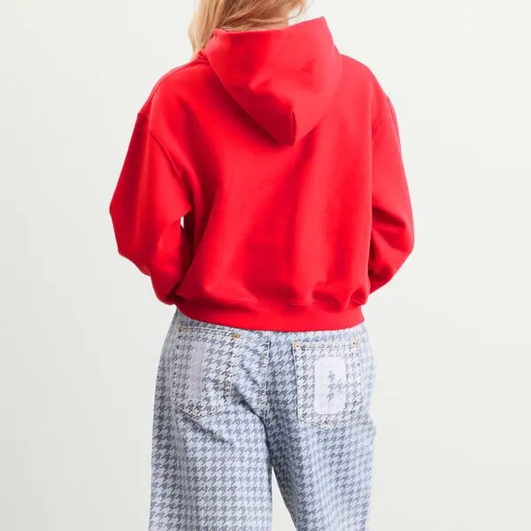 ICECREAM College Cropped Hoodie - Red