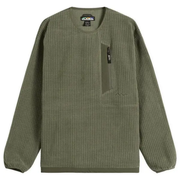 MANASTASH Grid Fleece Crew Sweat