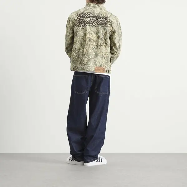 BILLIONAIRE BOYS CLUB Diamonds & Dollars Tree Trucker Jacket