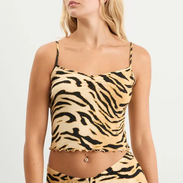SKIMS Sleep Cami Sleep Set - Tiger Print