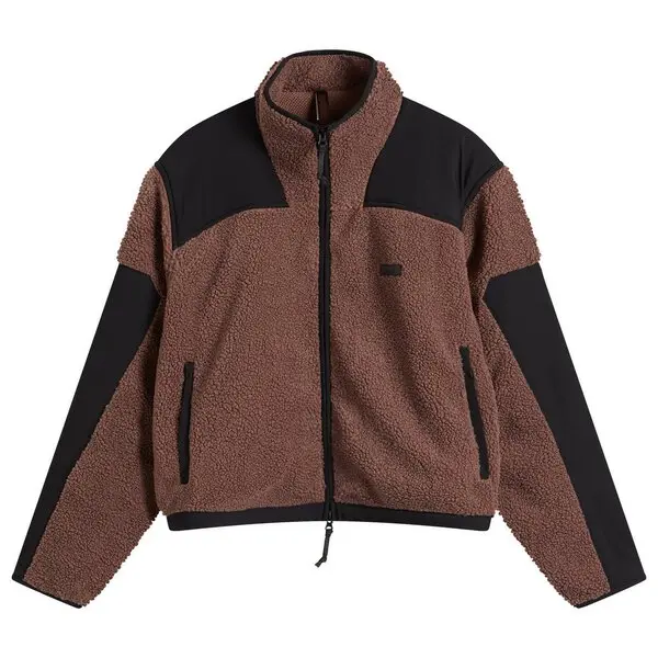 SKIMS Teddy Sherpa Zip-up Jacket - Umber