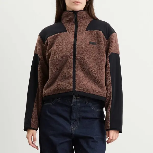 SKIMS Teddy Sherpa Zip-up Jacket - Umber