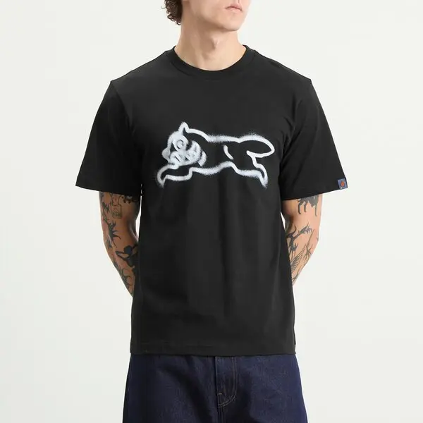 ICECREAM Spray Paint Running Dog T-shirt