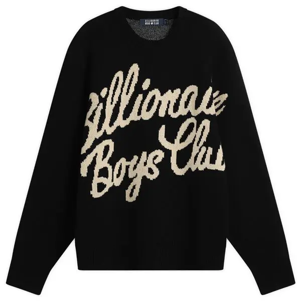 BILLIONAIRE BOYS CLUB Script Knitted Sweater