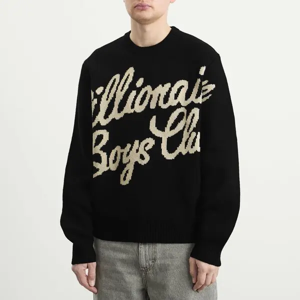 BILLIONAIRE BOYS CLUB Script Knitted Sweater