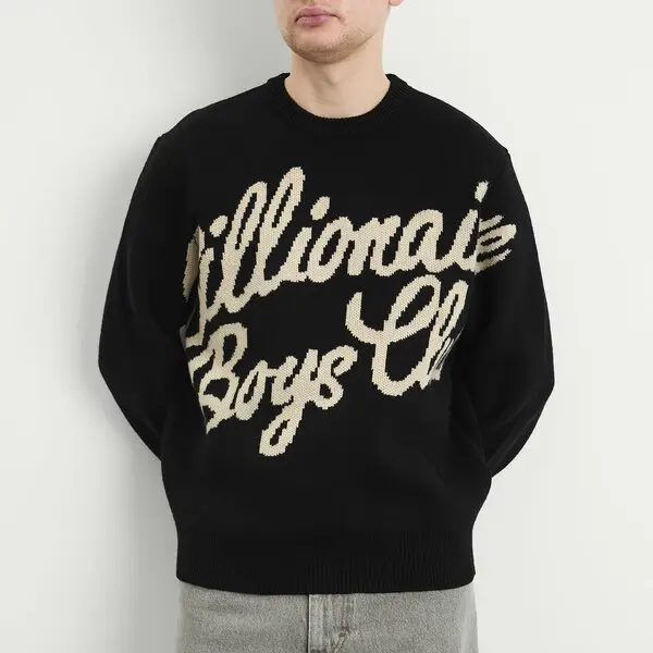 BILLIONAIRE BOYS CLUB Script Knitted Sweater