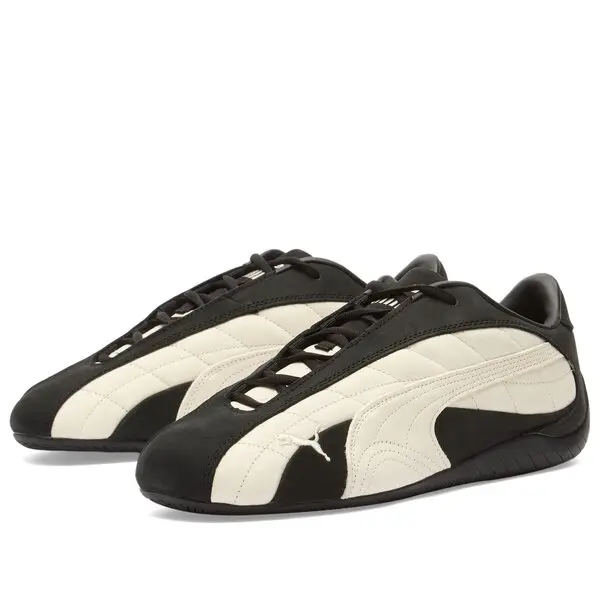 PUMA Speedcat Plus Quilted Sneaker - Black/frosted Ivory