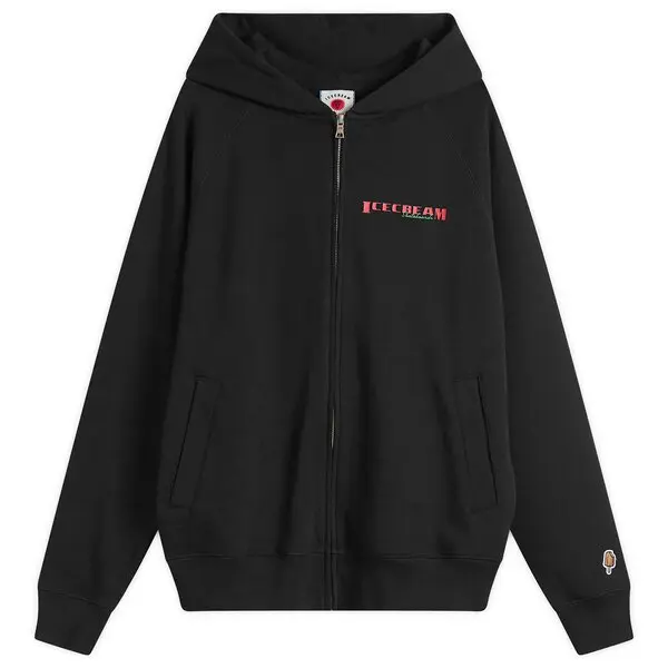 ICECREAM Waitress Zip Hoodie - Black