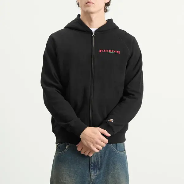ICECREAM Waitress Zip Hoodie - Black