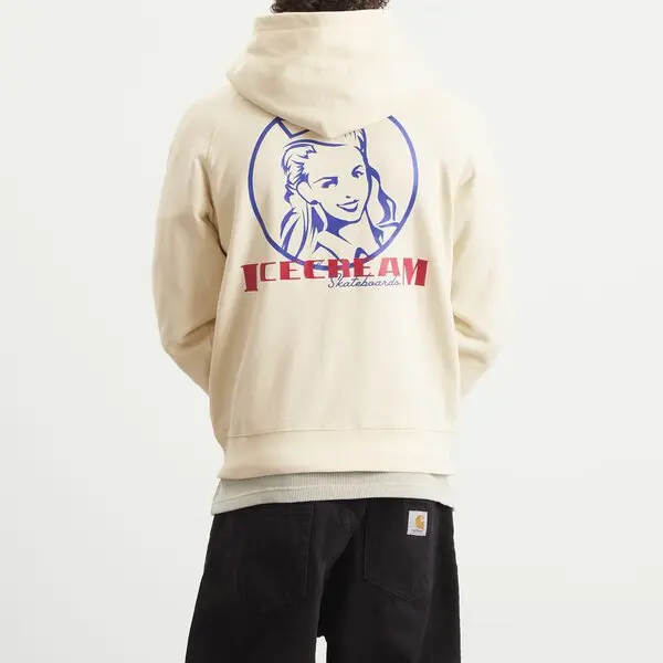 ICECREAM Waitress Zip Hoodie - Oat
