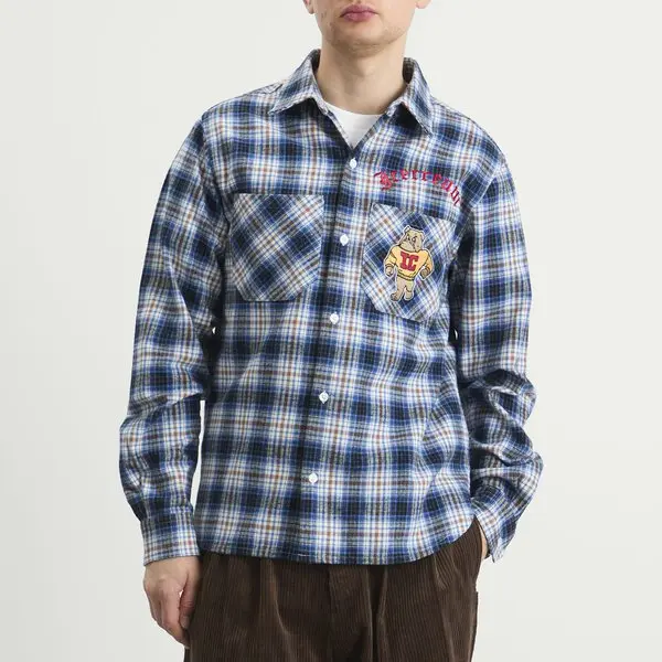 ICECREAM Mascot Check Shirt