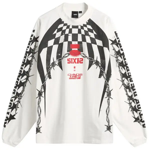 VANS X A.o.d. Hazard Ls T-shirt - White