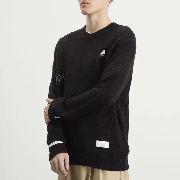 Neighborhood Savage Crewneck Sweater - Black | Editorialist