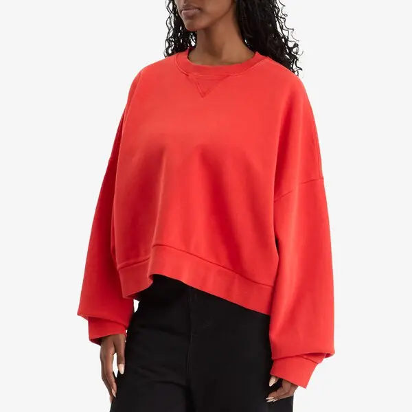ENTIRE STUDIOS Box Crewneck Sweater - Cherry
