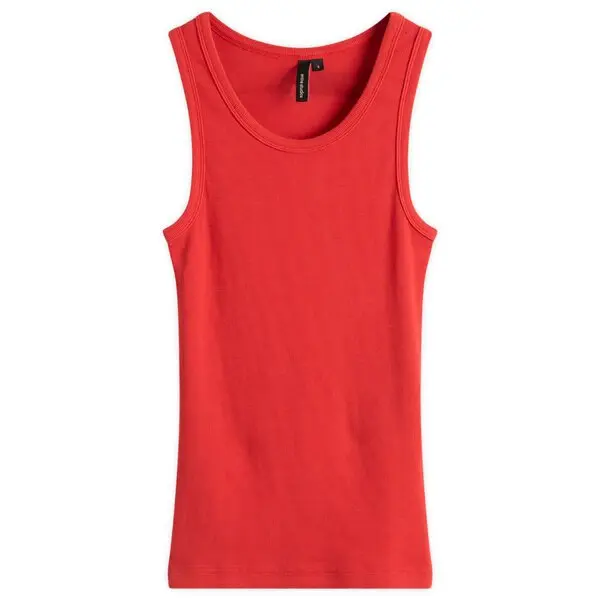 ENTIRE STUDIOS Rib Tank Top - Cherry