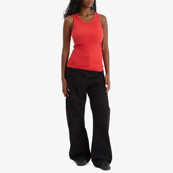 ENTIRE STUDIOS Rib Tank Top - Cherry