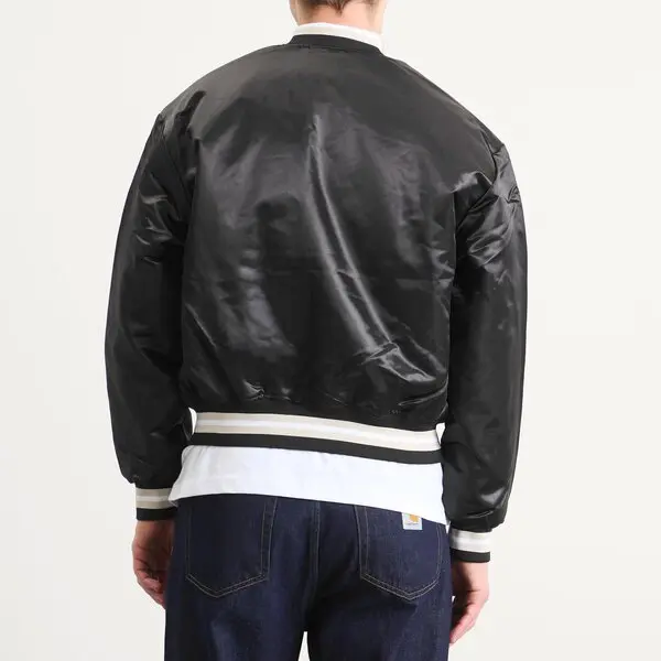 PATTA Script Logo Satin Varsity Jacket
