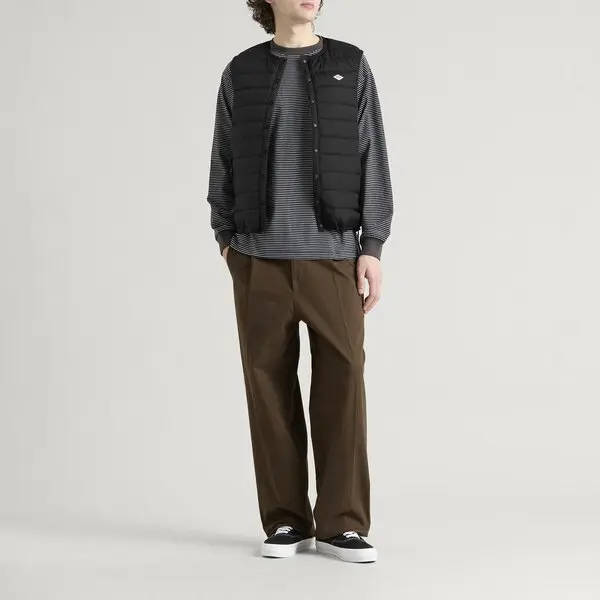 DANTON Inner Down Crewneck Vest - Black