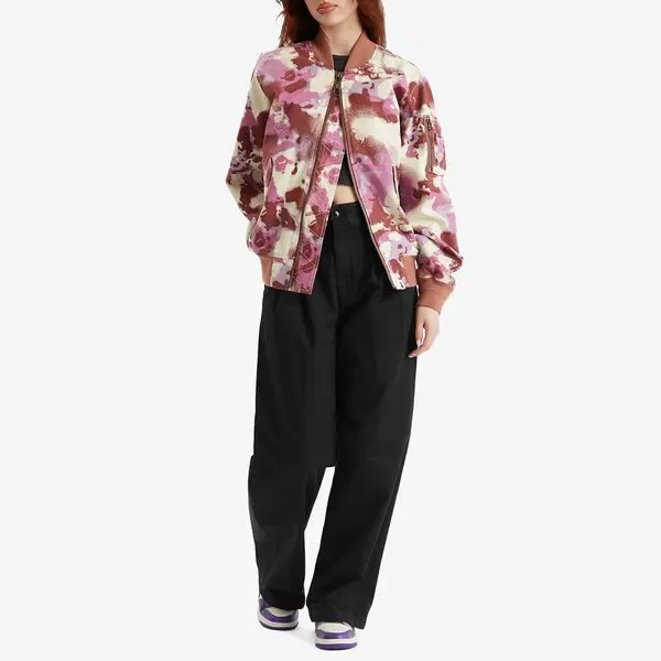 A BATHING APE Map Camo Bomber Jacket
