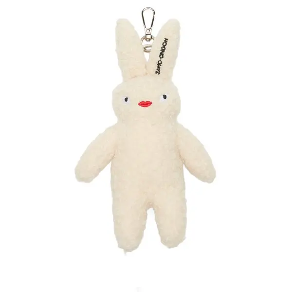 SAMO ONDOH Baby Tokiyom Keychain - Eco Shearling Ivory