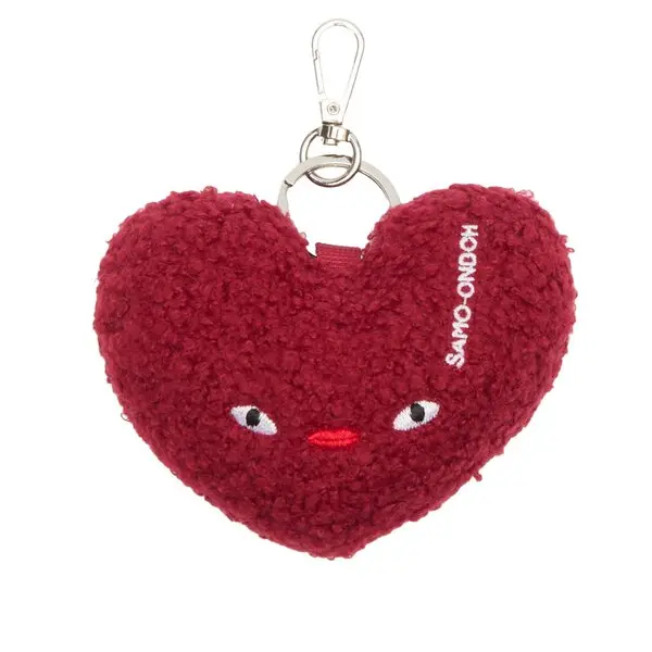 SAMO ONDOH Loveyom Keychain - Eco Shearling Red