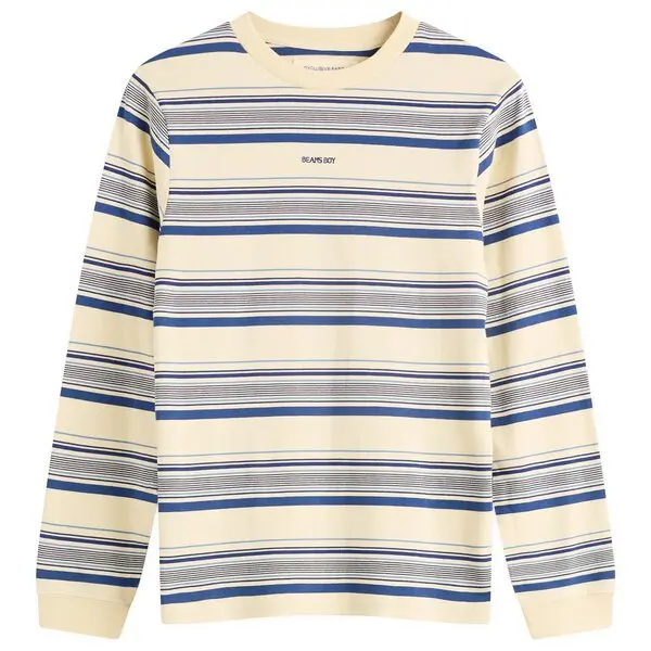 BEAMS Embroidered Long Sleeve T-shirt