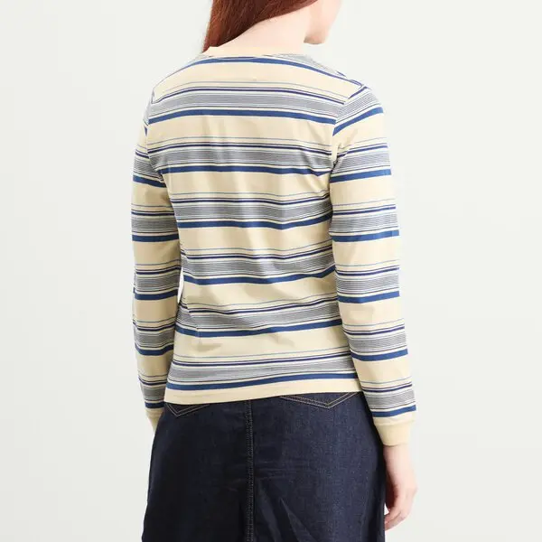 BEAMS Embroidered Long Sleeve T-shirt
