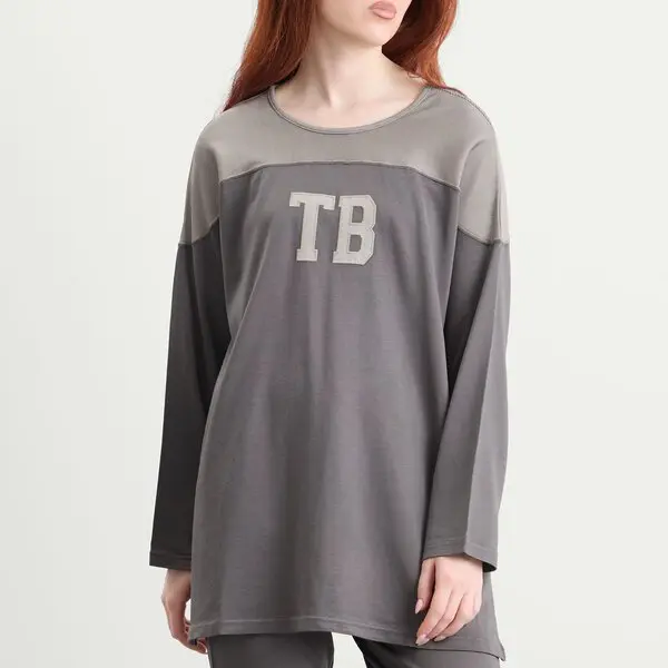 BEAMS Logo Football Long Sleeve T-shirt