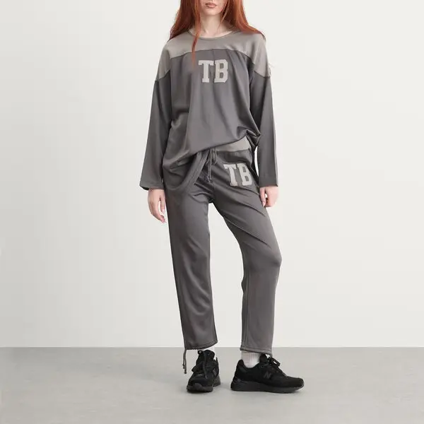 BEAMS Logo Football Long Sleeve T-shirt
