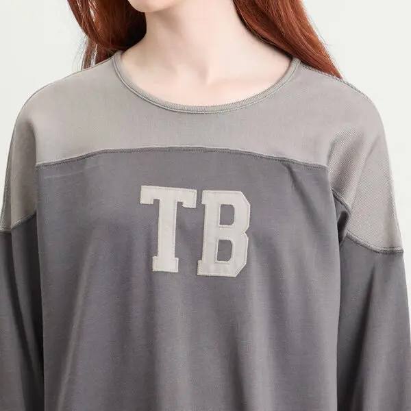 BEAMS Logo Football Long Sleeve T-shirt