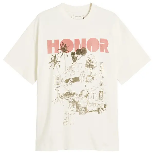 HONOR THE GIFT Block Party T-shirt - Bone
