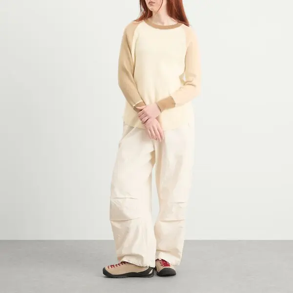 BEAMS Waffle Knit Crewneck Jumper