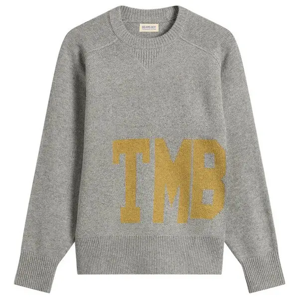 BEAMS Logo Crewneck Jumper