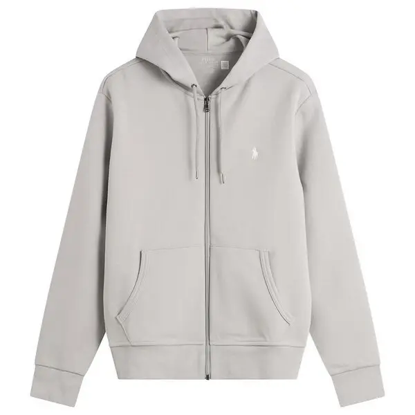 Polo Ralph Lauren Double Knit Tech Zip Hoodie - Soft Grey