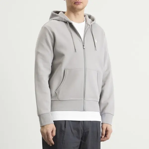 Polo Ralph Lauren Double Knit Tech Zip Hoodie - Soft Grey