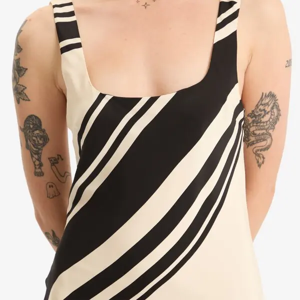 SIR. Pietra Scoop Mini Dress - Black